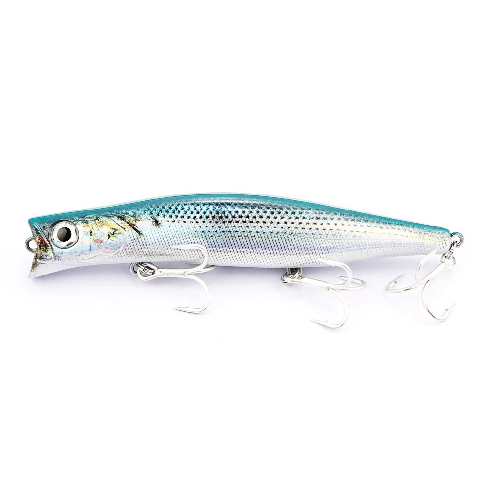 B&U 124mm Minnow Hard Lure Seabass Floating Wobbler Hard Bait Jerk Fishing Lure Weight Transfer Long Casting Hooks