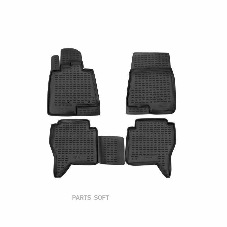 Коврики в салон MITSUBISHI Pajero IV(V80), 2006->, . (ПУ, повышенная износостойкость) от официального дистрибьютора, FORMAT, артикул FORMAT3516210