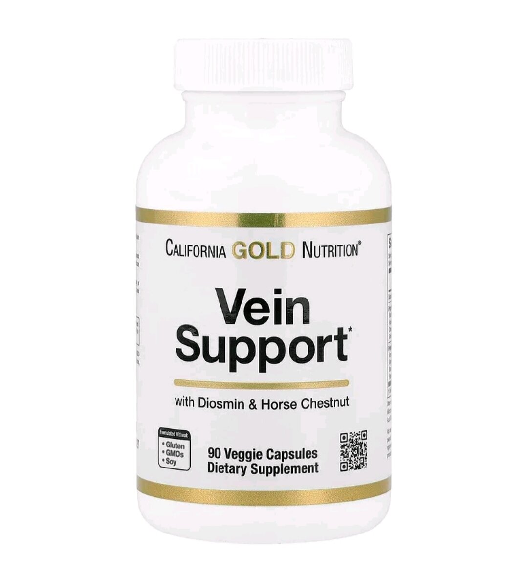 Виен саппорт, Vien support, поддержка для вен с диосмином, 90 капсул, California gold nutrition