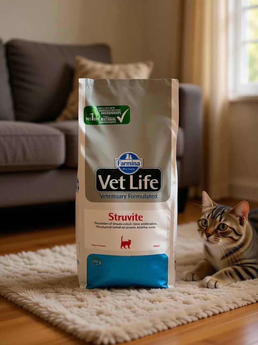 VET LIFE STRUVITE для кошек (растворение струвитных уролитов), 10 кг