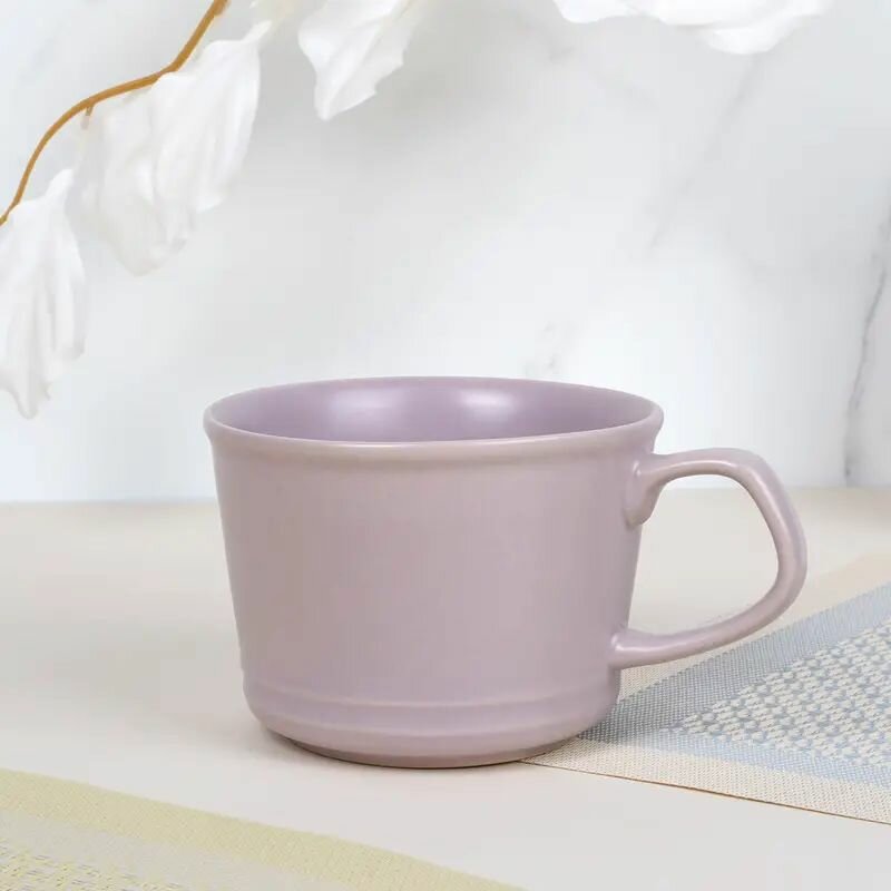 Кружка 500 мл. из керамики для больших порций чая, какао или ароматного кофе