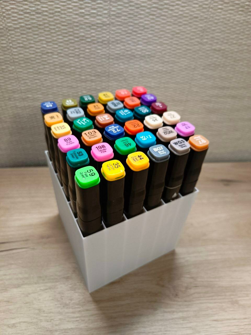 Органайзер для маркеров 36 шт (белый)