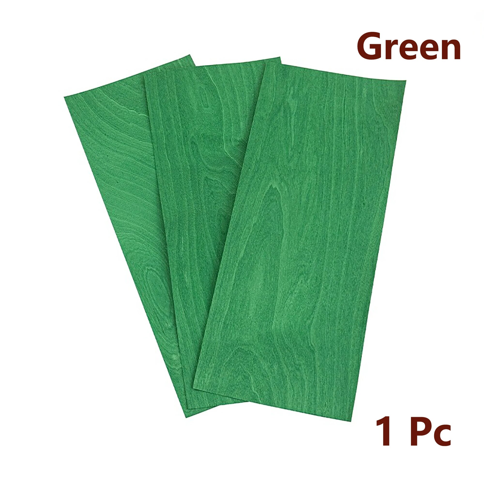 Натурально окрашенный кленовый шпон Зеленый, Green