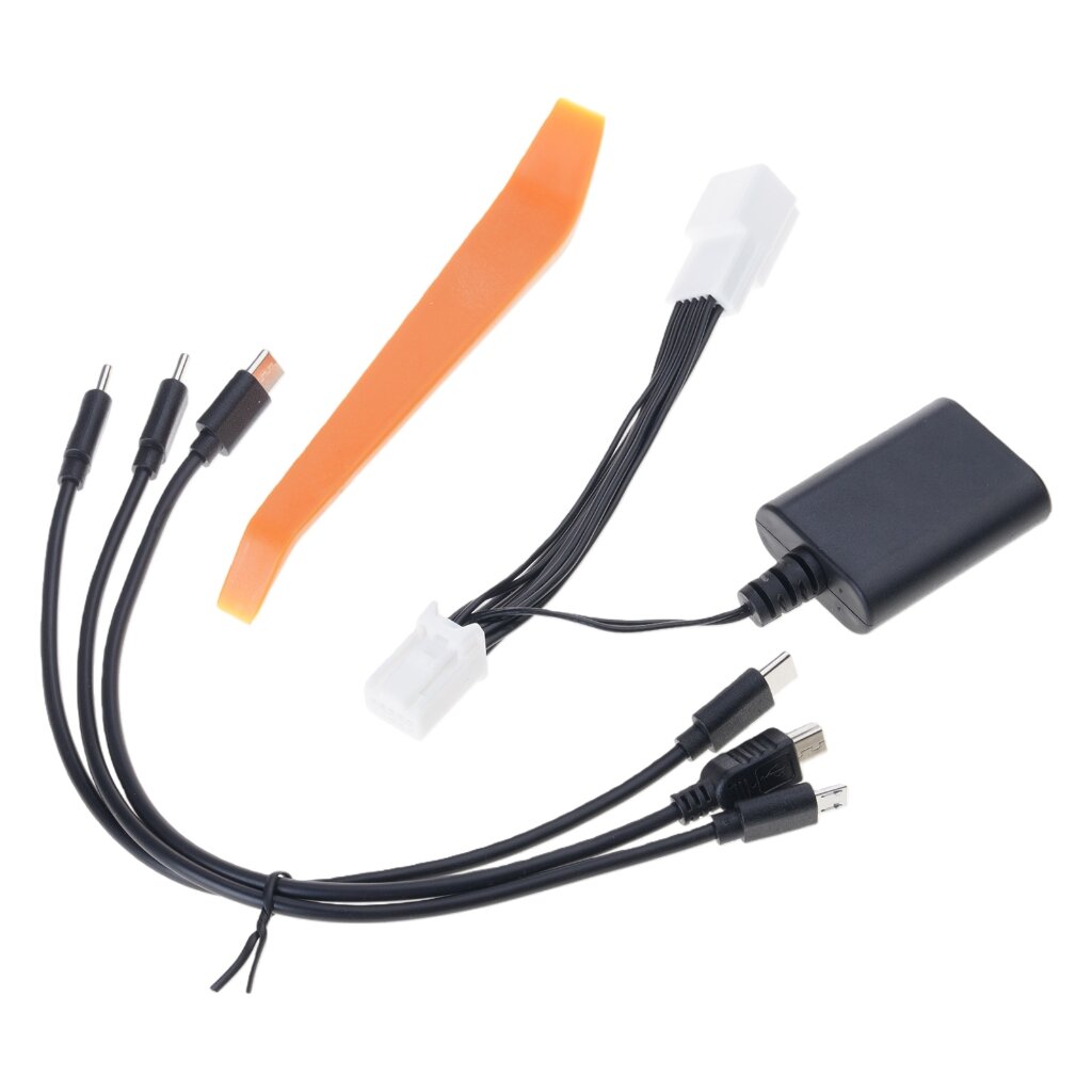 10-контактный зарядный адаптер быстрого подключения для видеорегистратора с зеркальным разъемом USB