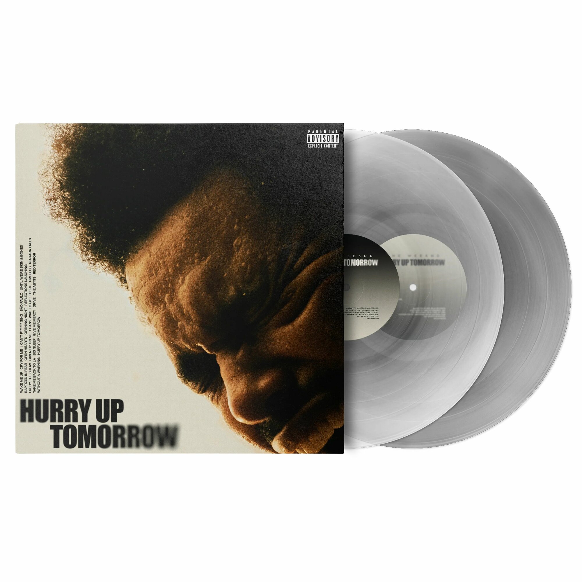 Пластинка виниловая современная The Weeknd HURRY UP TOMORROW Прозрачный винил 2LP New-LYY