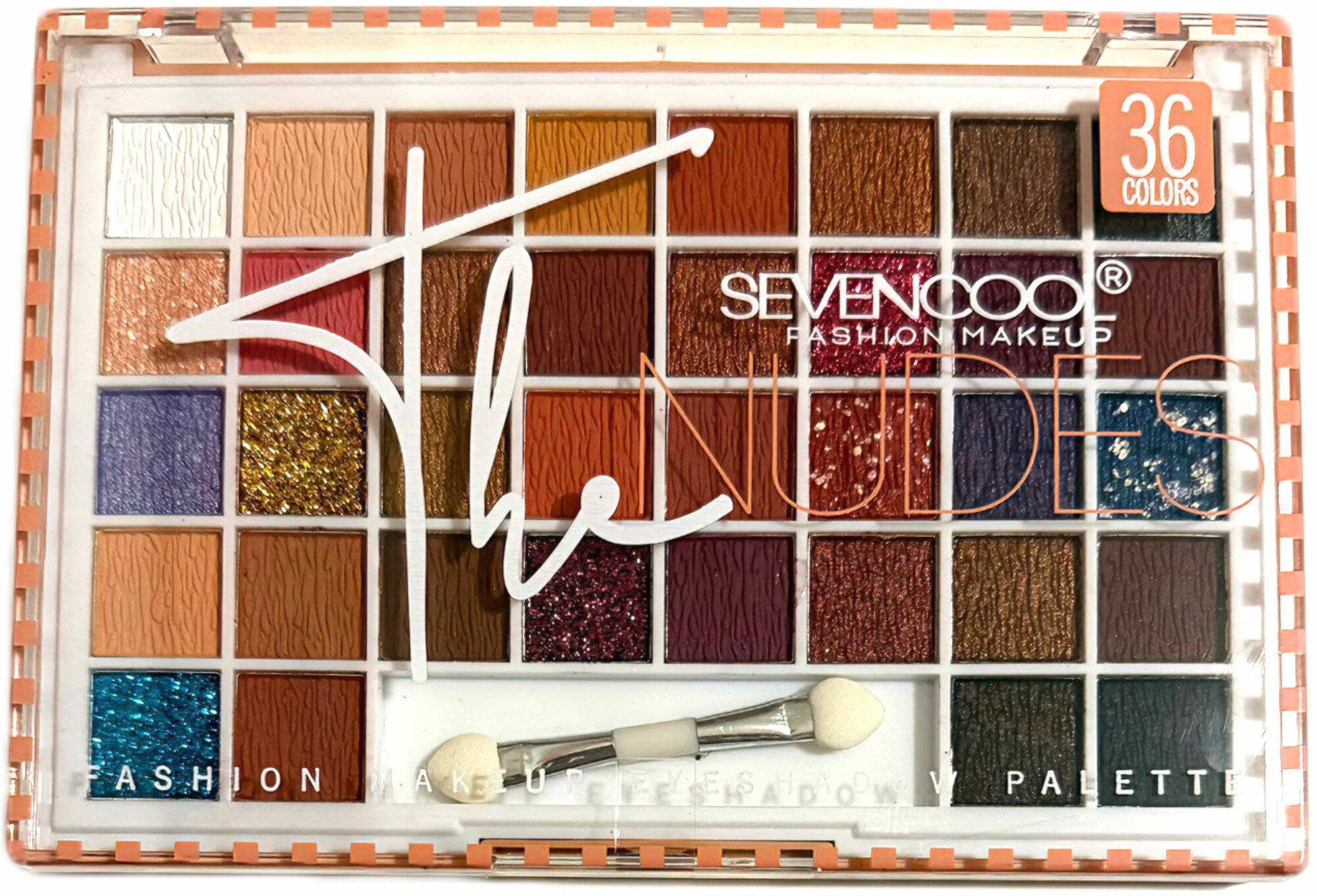 SEVENCOOL THE NUDES Палетка теней 36 Colors Тон 01