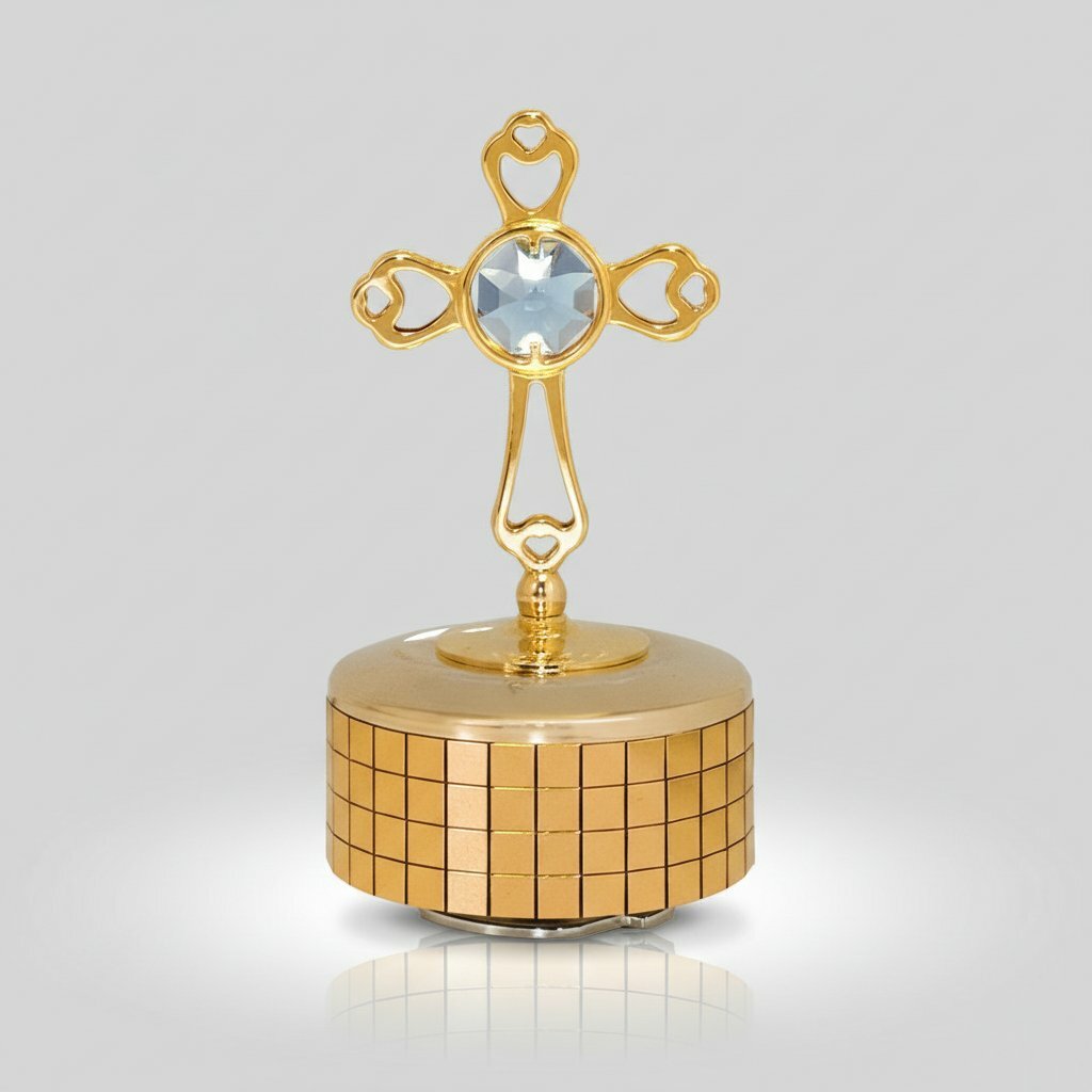 Фигурка музыкальная Крест A971477 Crystal Temptations, Металл, кристалл