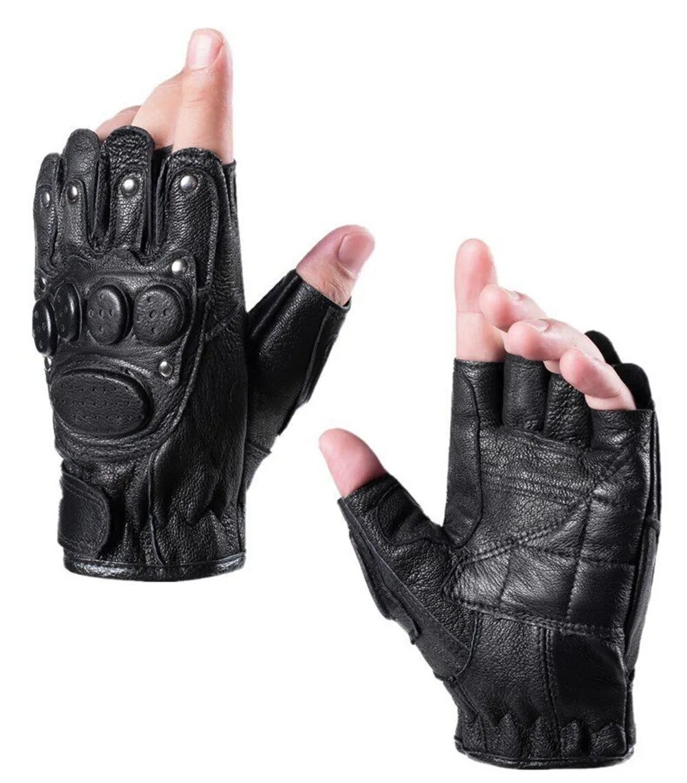 Перчатки без пальцев, кожаные перчатки для вождения, перчатки без пальцев для спорта на открытом воздухе, для мужчин и женщин, для велоспорта, пешего туризма, рыбалки, мотоциклетные перчатки W26
