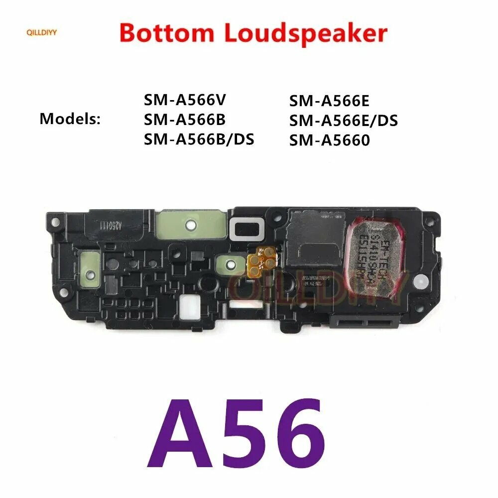 Громкоговоритель для Samsung Galaxy A56 A566B A566 SM-A566E/DS, нижний громкоговоритель, модуль звонка, запасные части