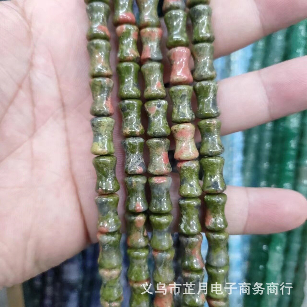 8*12 мм бамбуковые узлы свободные бусины натуральный зеленый авантюрин агат бамбуковые узлы DIY ювелирные аксессуары браслет ожерелье жадеитовые бусины