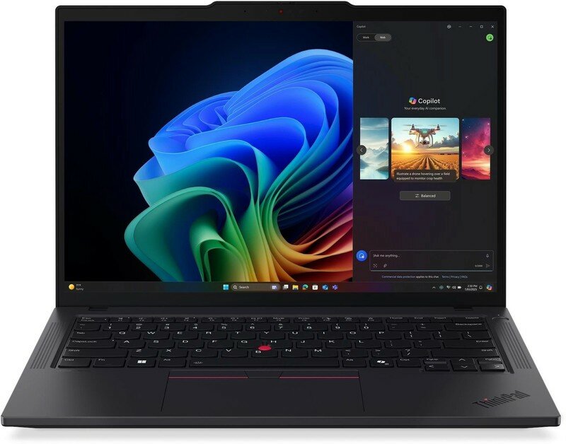 Ноутбук Lenovo ThinkPad T14 G6 14", 2025, IPS, Intel Core Ultra 5 225U 1.5ГГц, 12-ядерный, 16ГБ DDR5, 512ГБ SSD, Intel Graphics, без операционной системы, черный (21qc006cfw)
