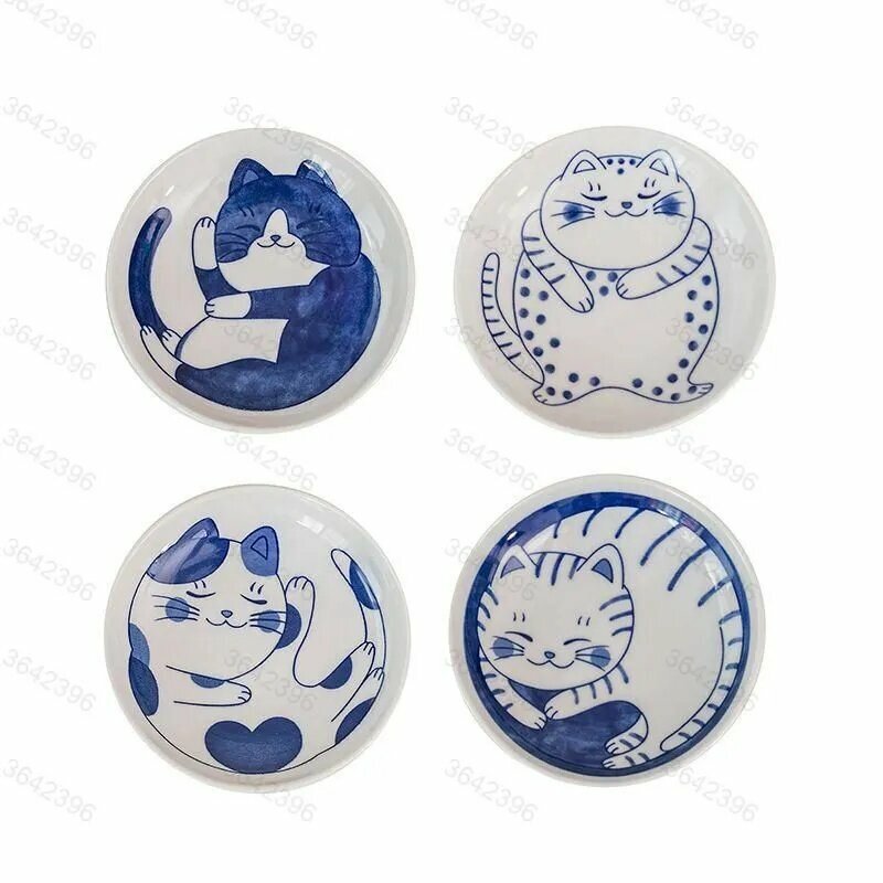 Блюдце 10 см 4 шт белый