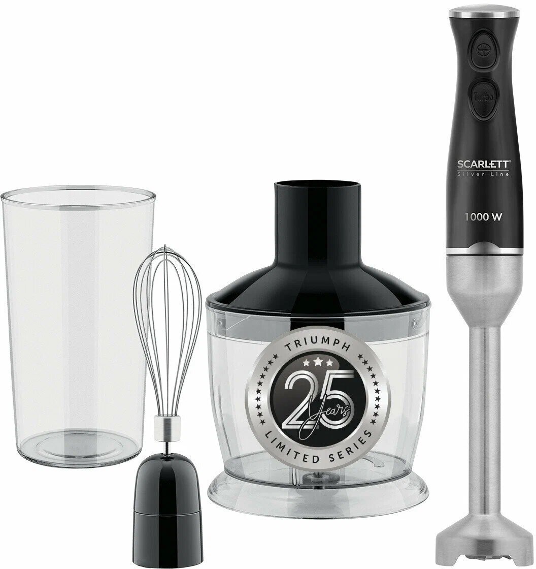 Блендер Scarlett SC-HB42F73, мощность 1000Вт, 2 скорости, импульсный, 1,2 кг