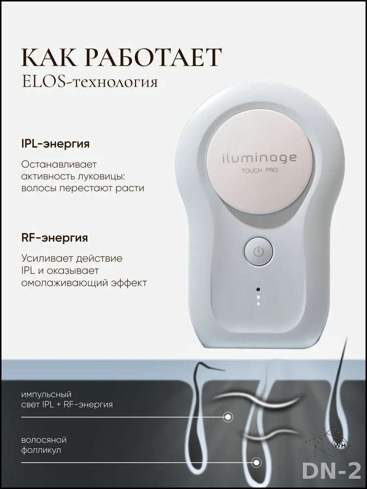 Эксклюзивный лазерный эпилятор iluminage Precise Touch Pro с технологией elos для омоложения кожи