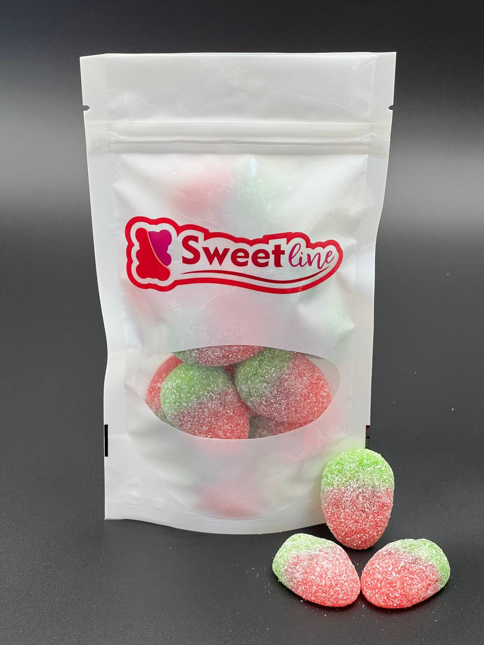 Мармелад жевательный HALAL "Клубника супер кислая" 100гр свитлайн