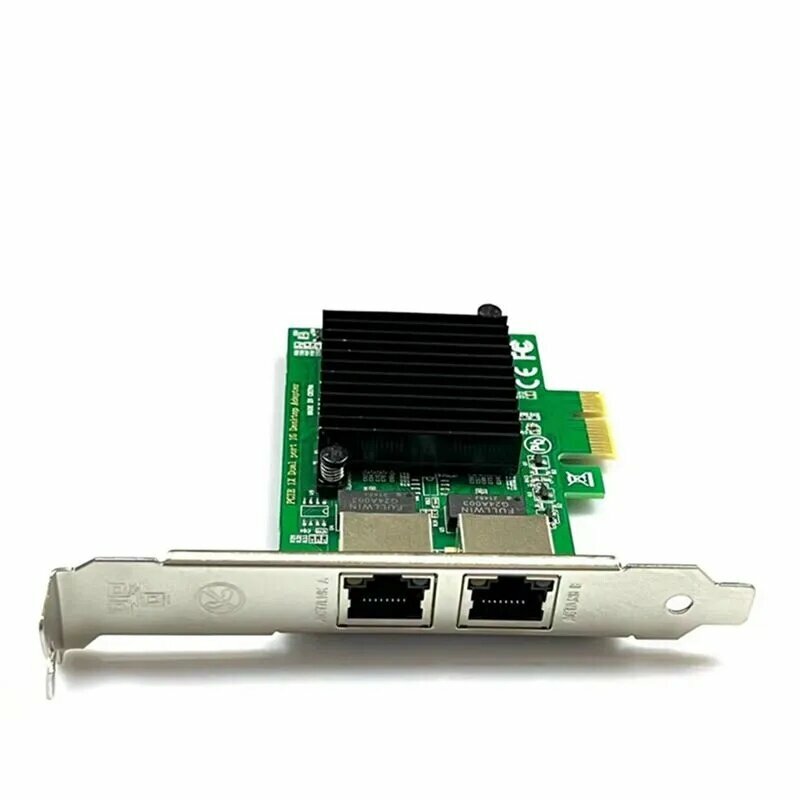 Контроллер Ethernet PCI-Express X 4 Gigabit Ethernet с двумя портами RJ-45 1000 Мбитс