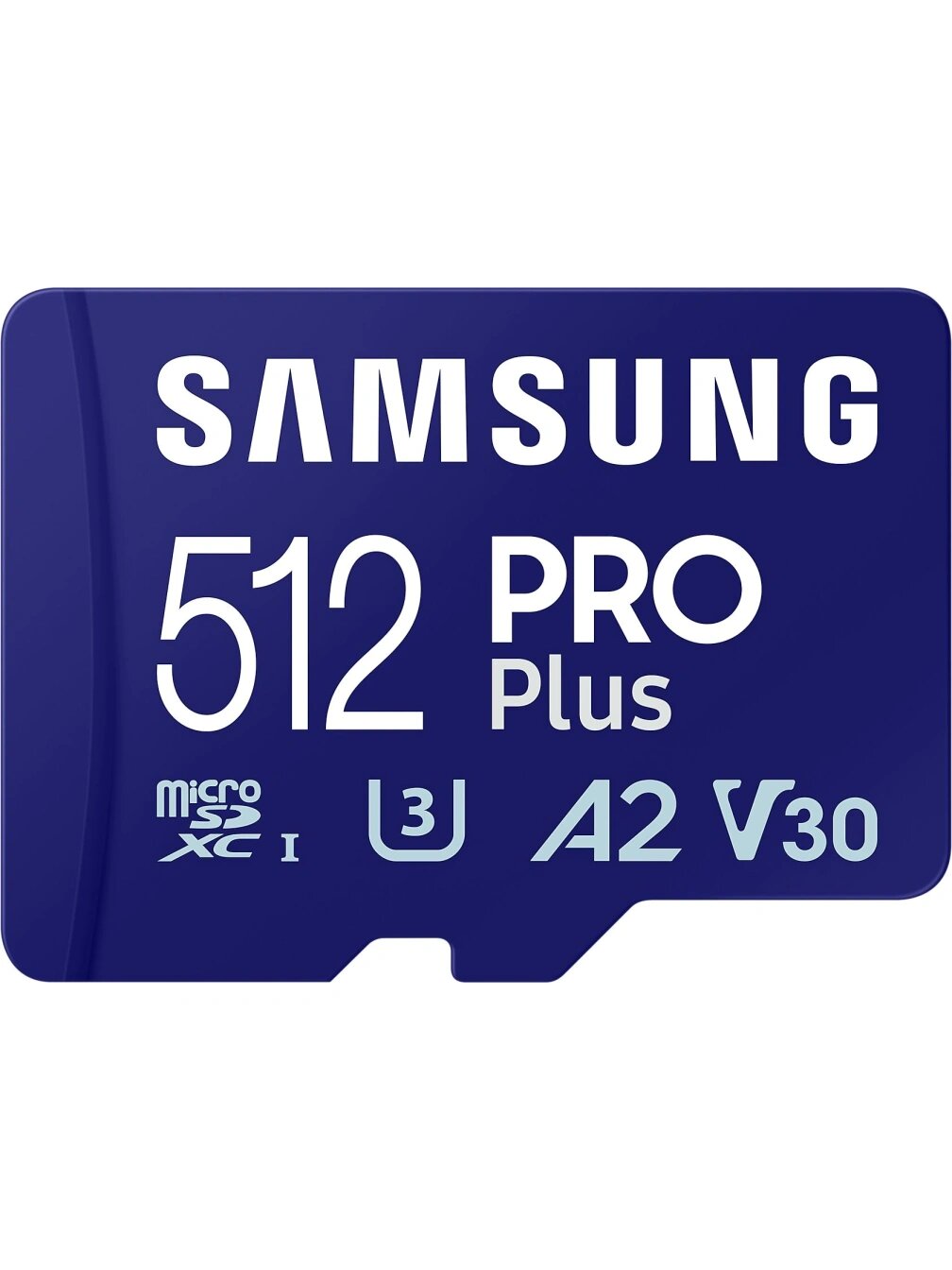 Карта памяти microSDXC UHS-I U3 Samsung Pro PLUS 512 ГБ, 180 МБ/с, Class 10, MB-MD512SA, 1 шт, переходник SD