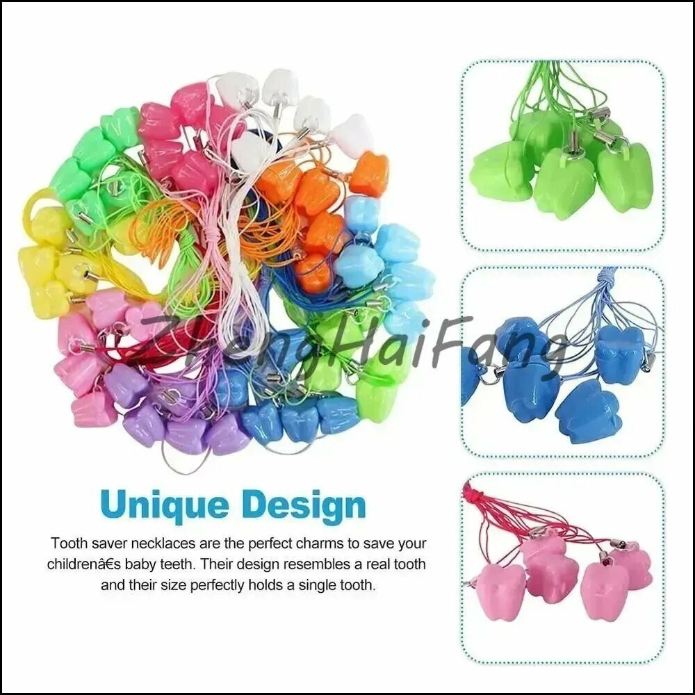 Зубки малыша Контейнер - органайзер для молочных зубов на ниточке 50 шту