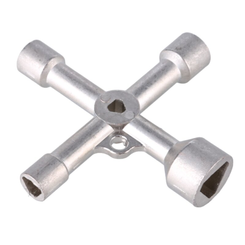 Ключ Для Электрического шкафа 5 В 1 Ключ Для Коммунальных служб, Пересекающий Треугольники Ключ для Крана, Открывающий Электрический Шкаф Для Сантехники