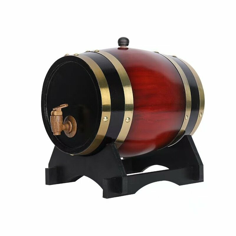 Дубовая бочка 3 литров для алкоголя с краном, дуб, Дубовые бочки, белое вино, красное вино, вино