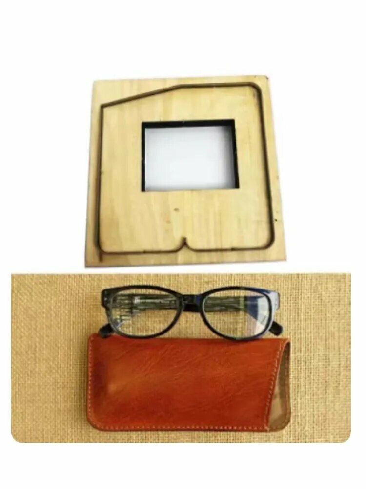 Отсекатель / Торцеватель / Пробойник для кожи , чехол для очков, размер 160x60 мм