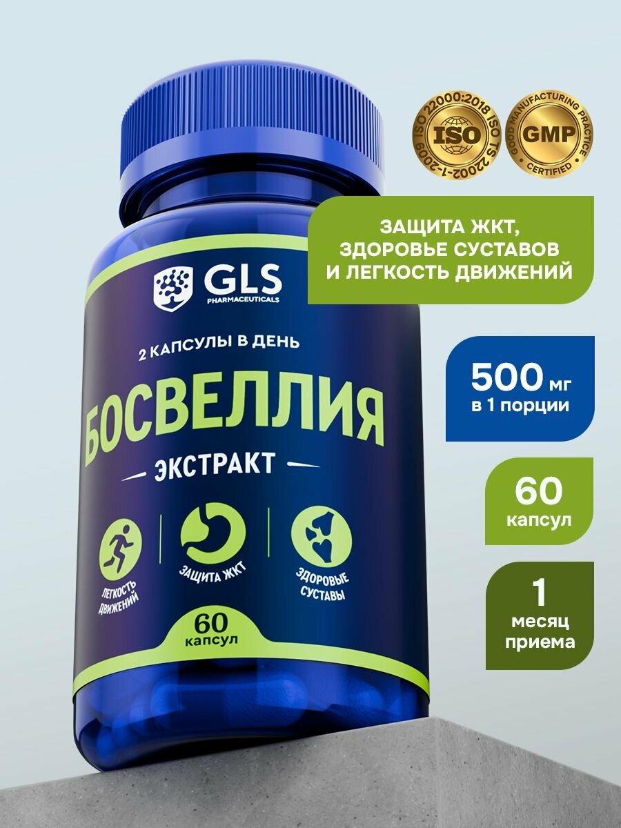 Комплекс Босвеллия + Рутин, бад / витамины для суставов и костей, 60 капсул