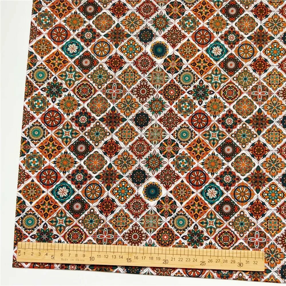 Ткань для шитья Богем Mandala, хлопок, 45x110см, цвет 37