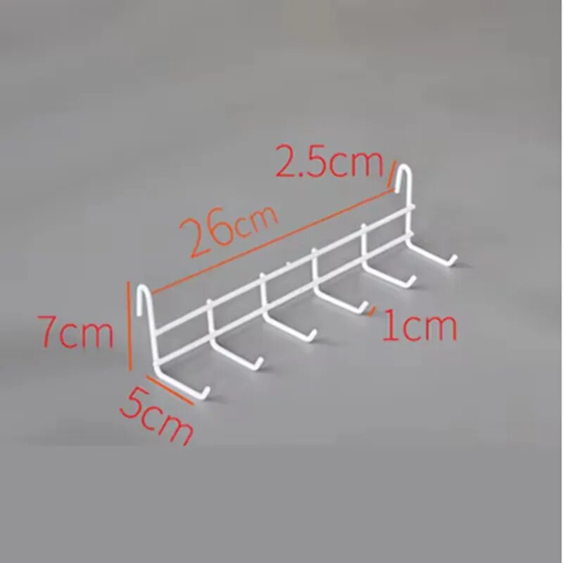 Перфорированная панель для стен white 6head hook