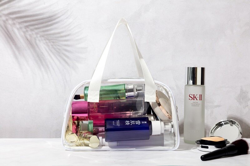 Прозрачная водонепроницаемая дорожная косметичка, сумка для хранения из ПВХ, ручная сумка, многофункциональная сумка для хранения, большая сумка для туалетных принадлежностей.