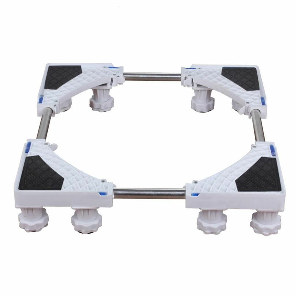 Передвижной кронштейн кондиционера-квадратная труба белого цвета на восьми ножках и четырех колесах A