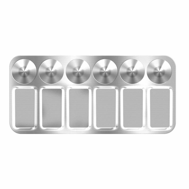 Металлическая краскоприёмная ванночка, Прямоугольный 12-луночный