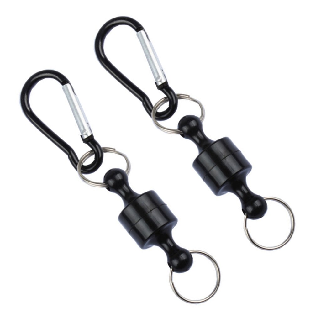 2 магнитные пряжки для рыбалки и альпинизма-черный