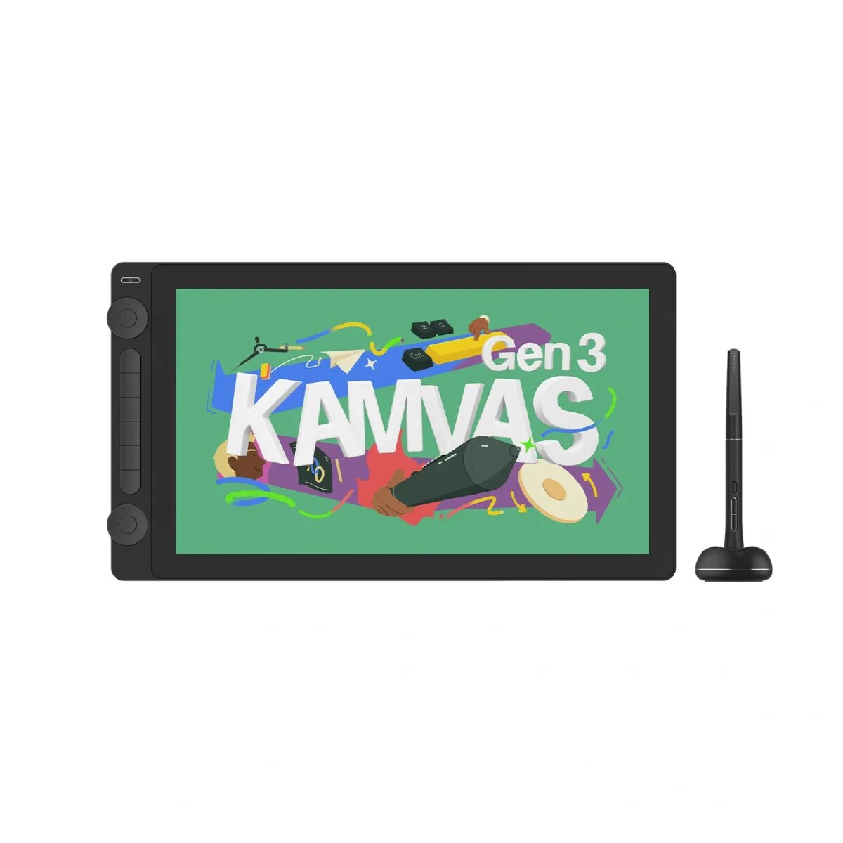Графический планшет-монитор c экраном Huion Kamvas 16 Gen 3 Black