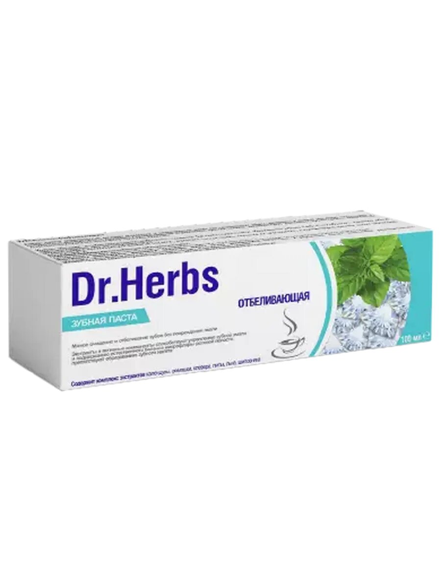 DoctorHerbs Зубная паста Отбеливающая 100мл