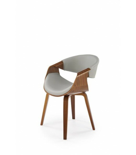 Стул кухонный Halmar K544 (серый/орех)