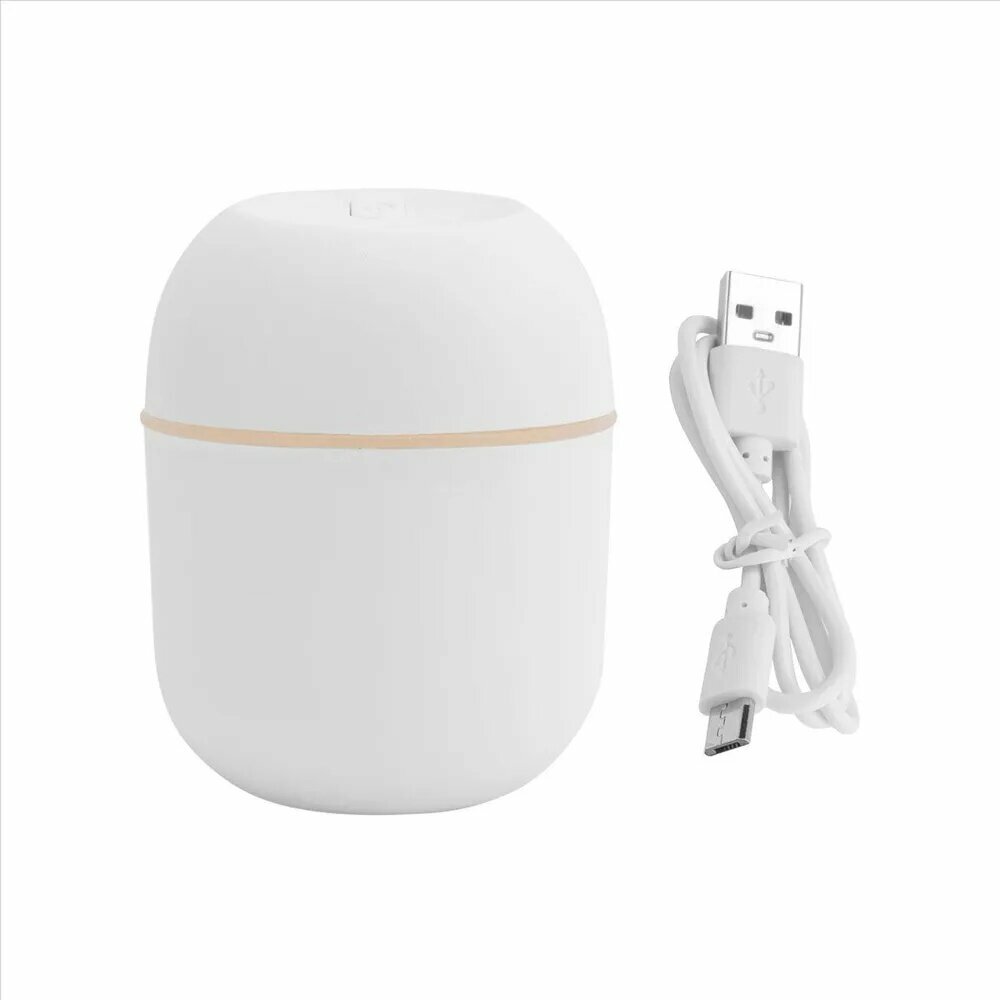 Увлажнитель воздуха USB маленький 220 мл мини портативный прохладный диффузор тумана для спальни офисный стол автомобильный ароматизатор путешествий, белый