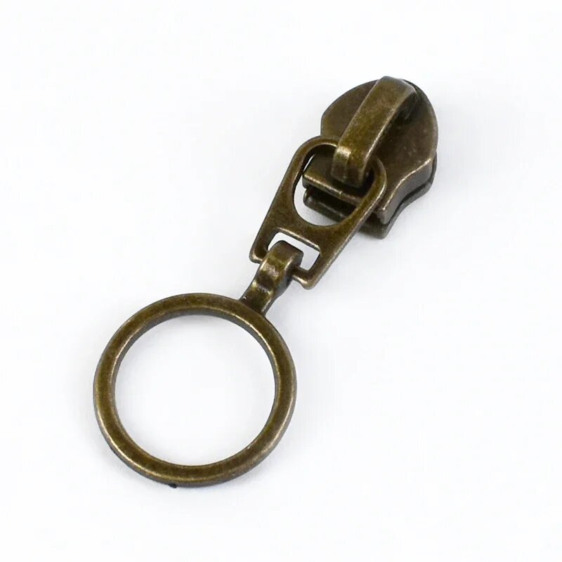 Бегунки для молнии бронзовые ZT178-Bronze, 5 шт.