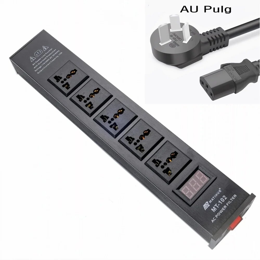 Фильтр питания Matihur MT-102 для Hi-Fi техники Black AU power line