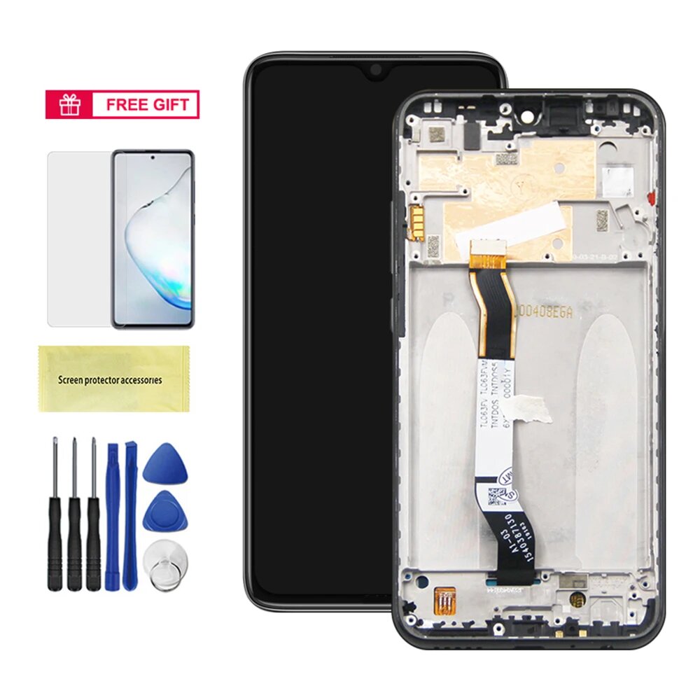 6,3-дюймовый ЖК-дисплей для Xiaomi Redmi Note 8, замена сенсорного экрана, для Black With Frame