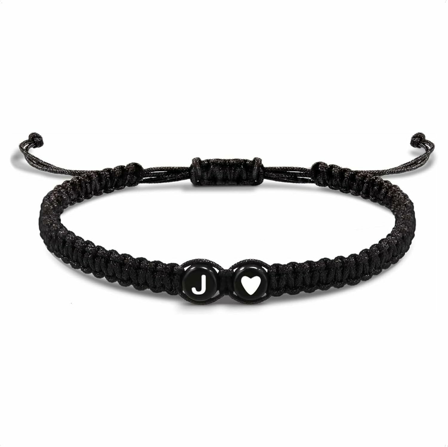 Браслет в форме сердца с буквами, подходит для пар и друзей - инициалы AZ - плетеный браслет дружбы, подходящий для мужчин, женщин и детей всех возрастов.