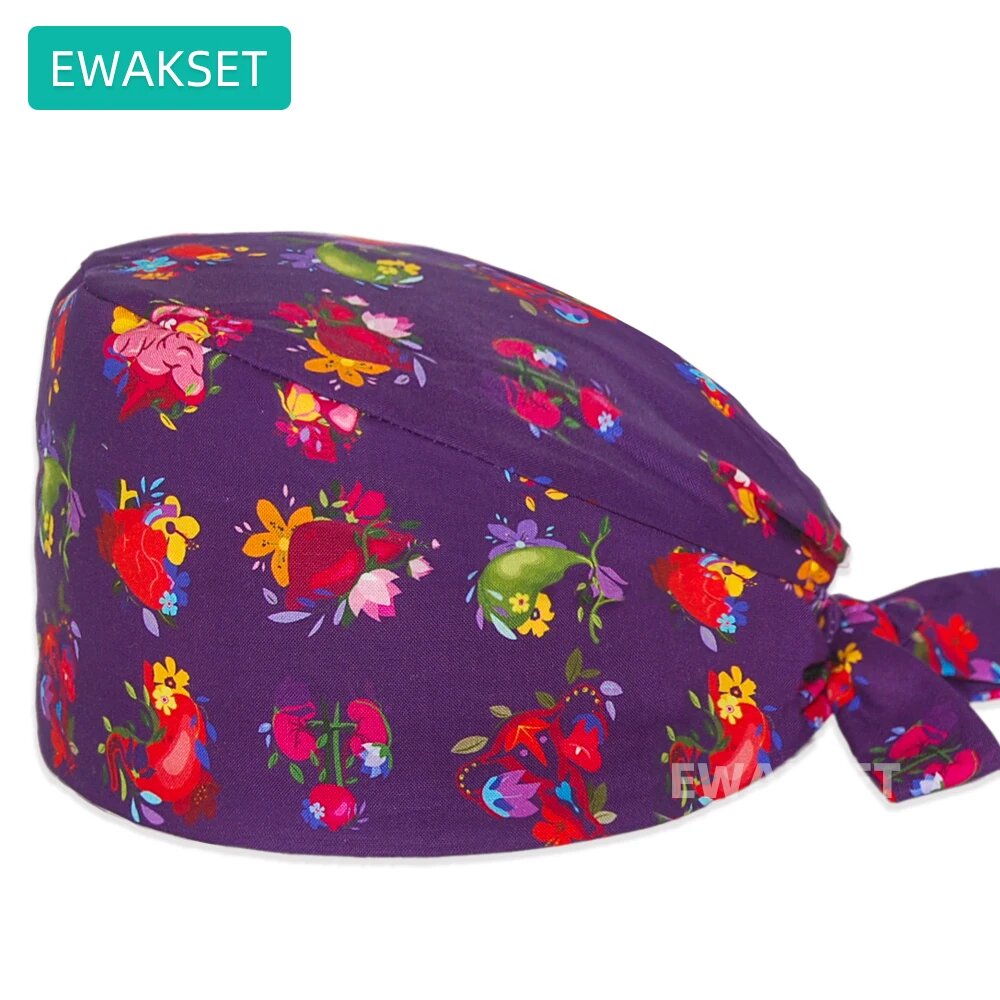 Хлопковая хирургическая шапочка EWAKSET scrub cap