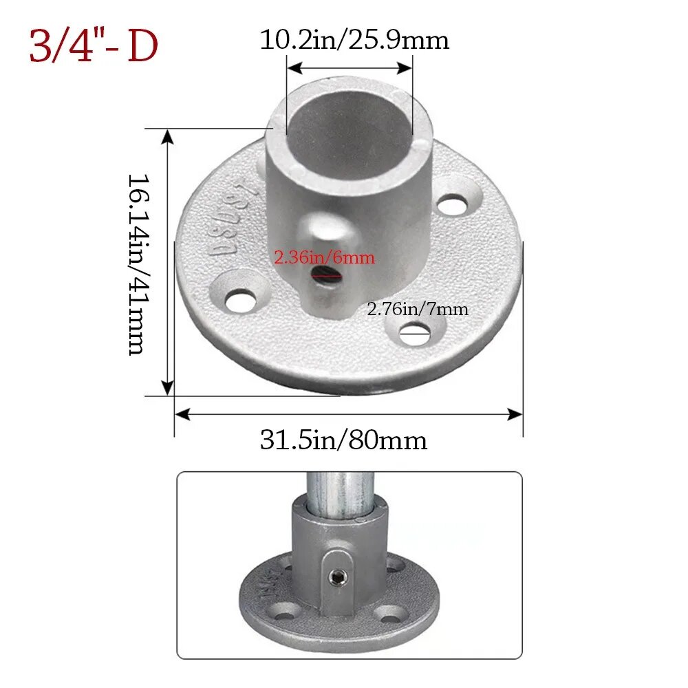Фитинг для трубы алюминиевый 20/25 мм 3-4--- D