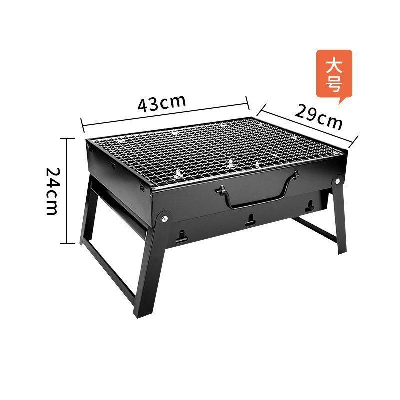 Удобный уличный гриль для барбекю, угольный гриль для барбекю, складной бытовой гриль для барбекю, уличная печь для барбекю.