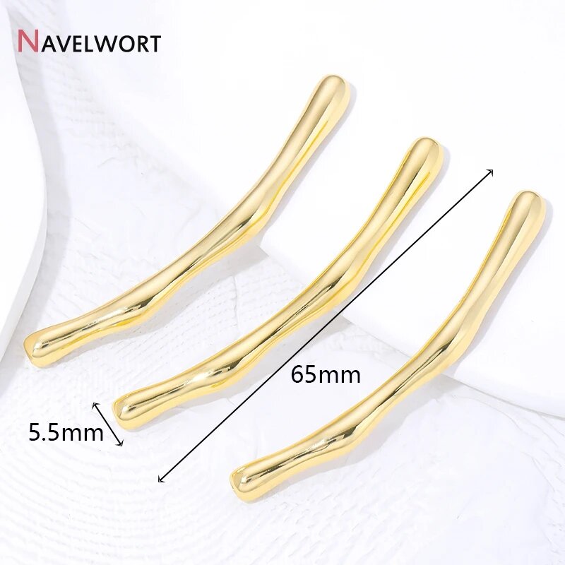 Разделители для бусин 65 мм, 18K gold plated