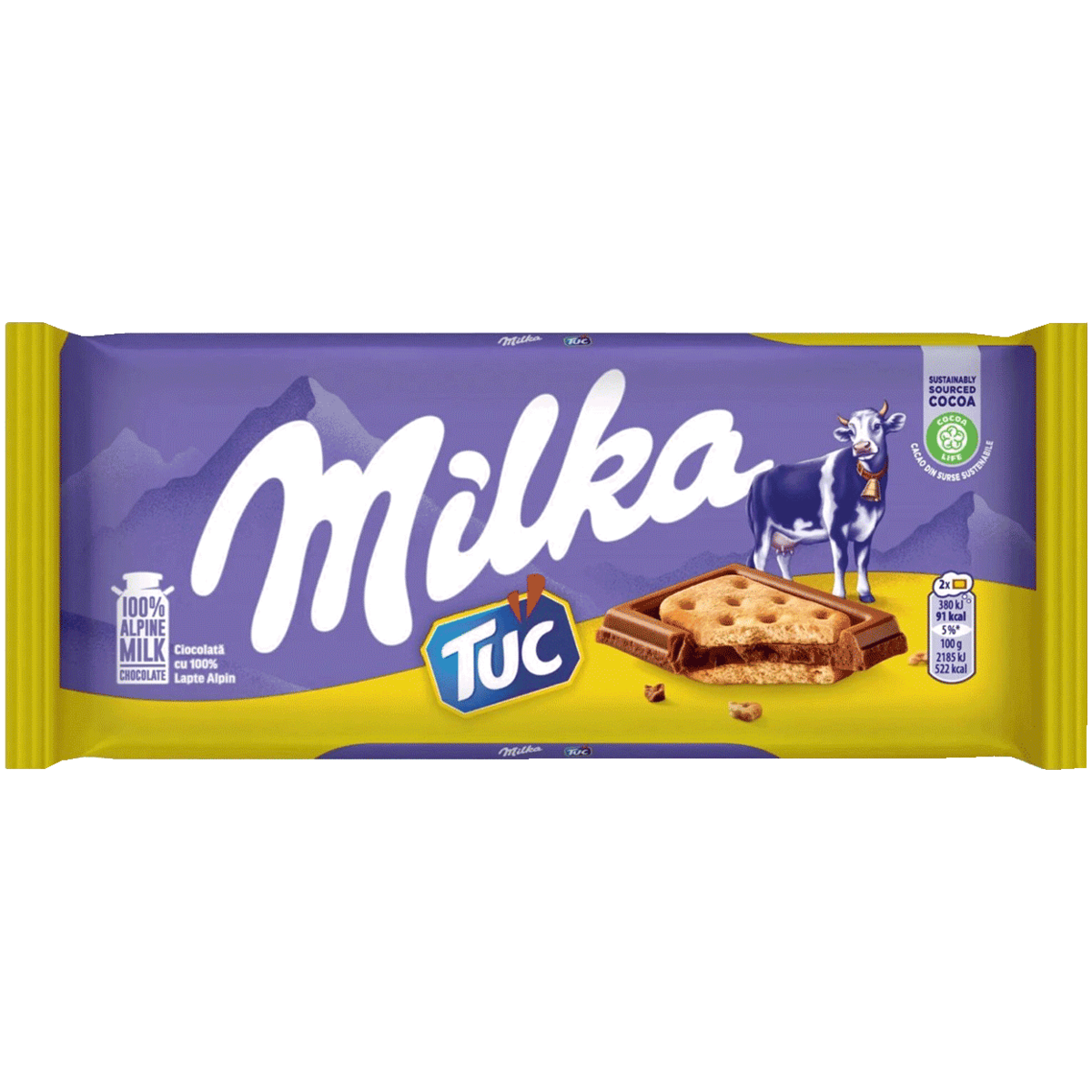 Шоколад Milka Tuc Chocolate молочный 87 г