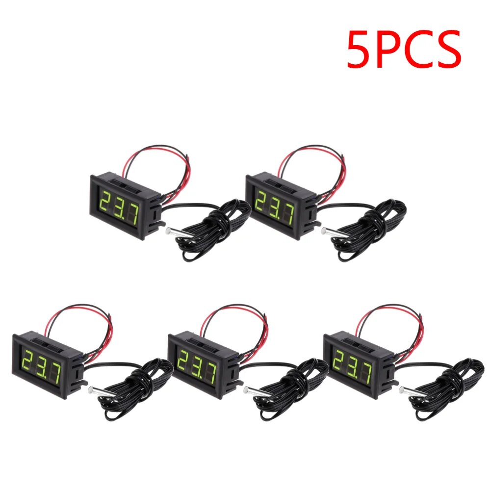 3-5 шт. 0,56 дюйма светодиодный цифровой термометр тестер панельный датчик с датчиками зонд термометр датчик температуры цифровой дисплей