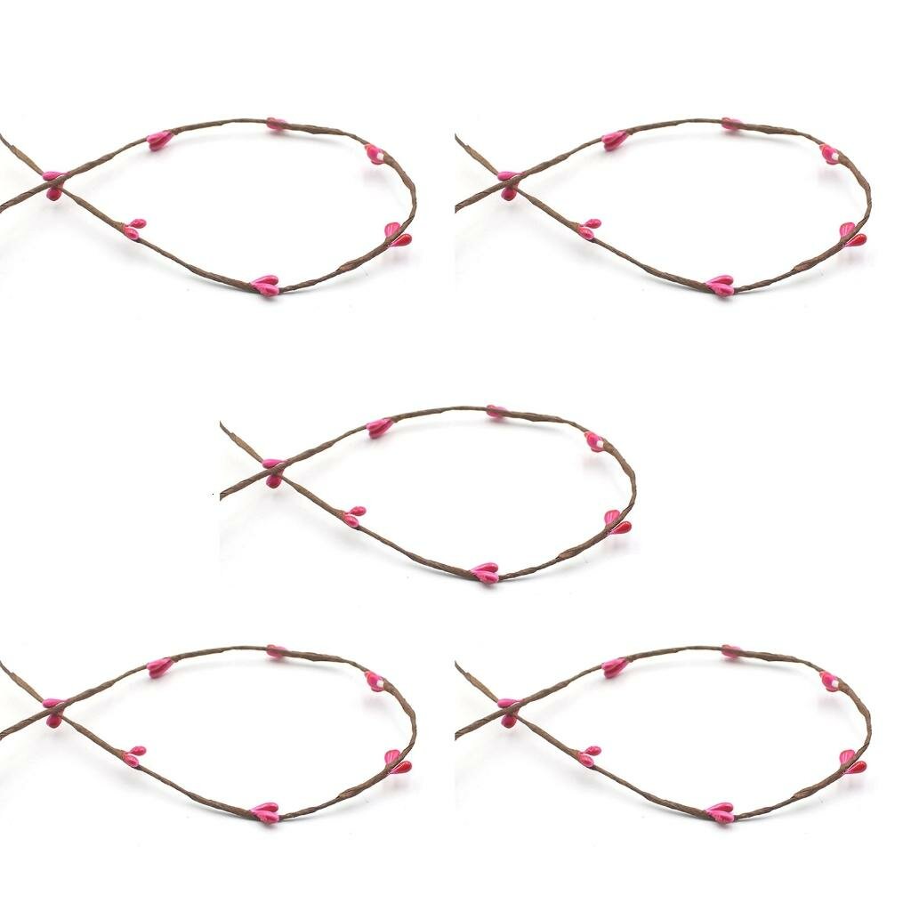 Искусственные виноградные прутья из ротанга, Глубокая роза