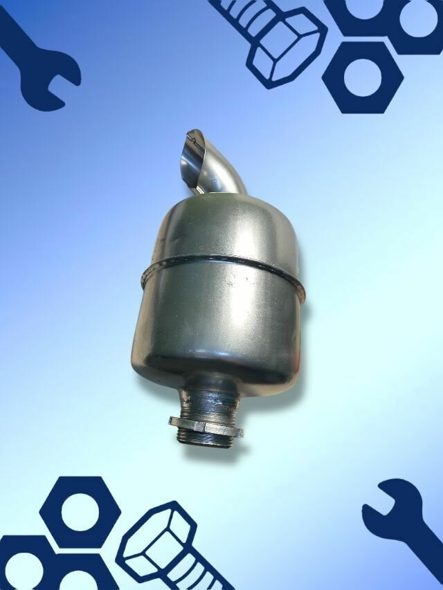 Глушитель на двигатель ZS/ZH1100 (без колена) на тяжелый мотоблок.