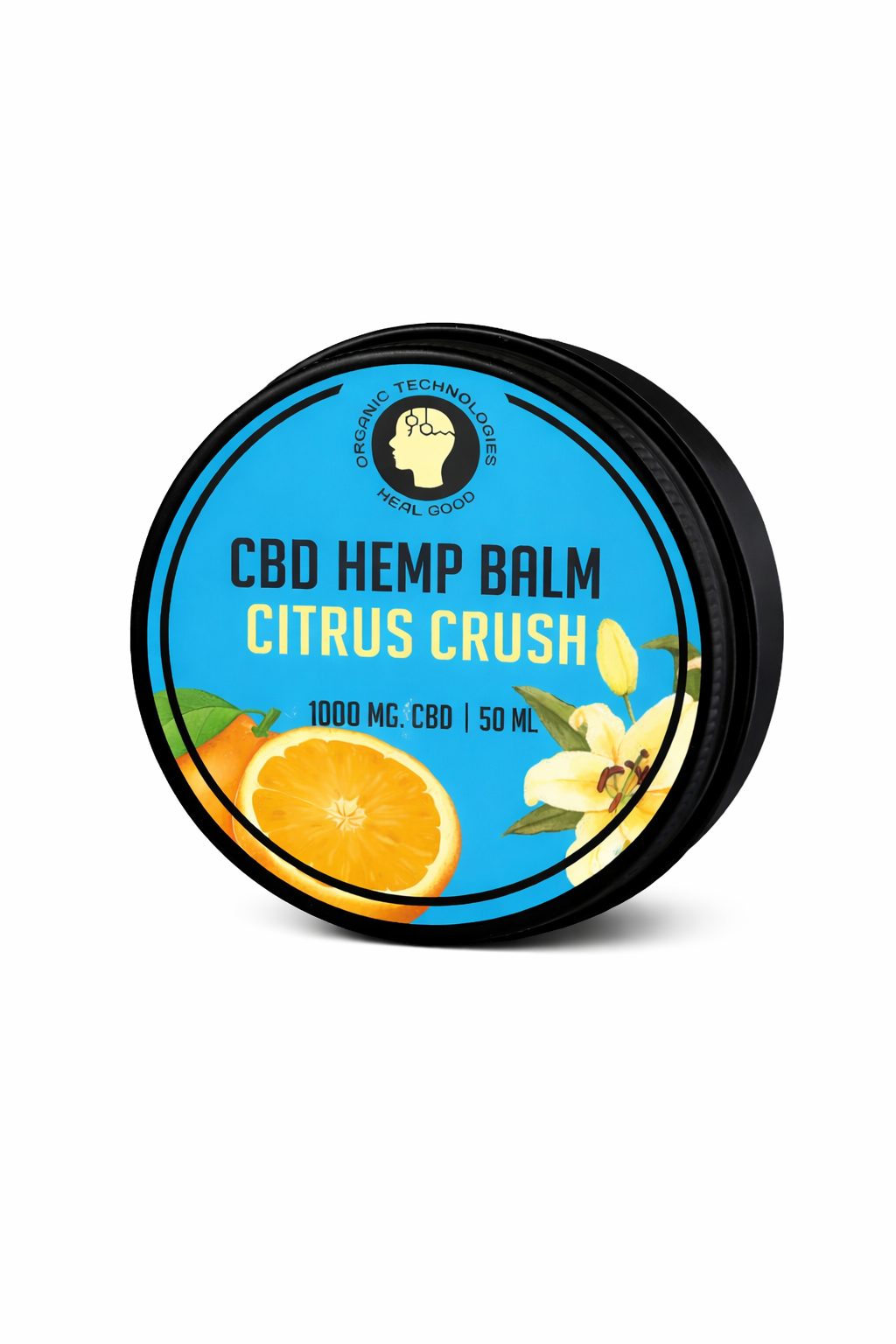 Натуральный конопляный крем-бальзам с 1000 mg. CBD 50 мл. Апельсин-ваниль HealGood