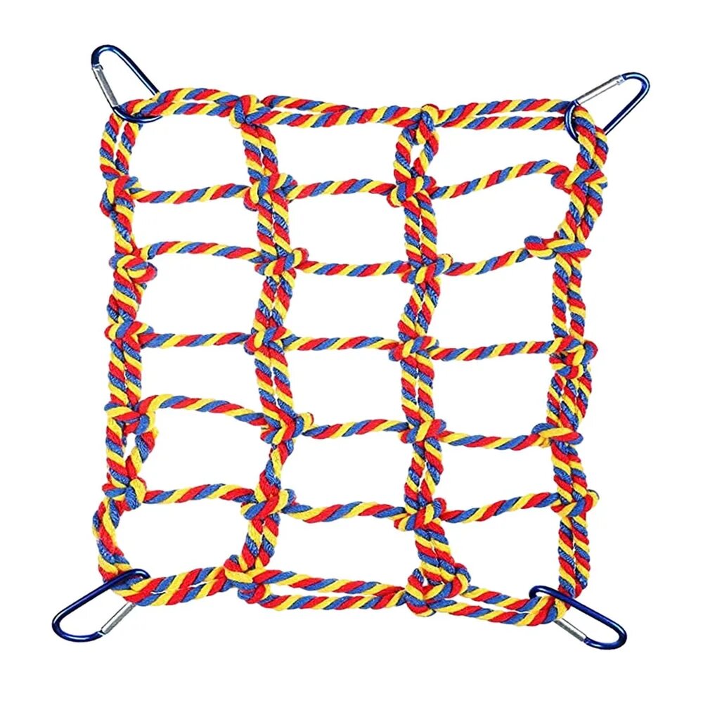 Подвесной гамак-сетка для птиц и мелких грызунов, развивающая игрушка для попугаев в клетку, размер 32x25 см